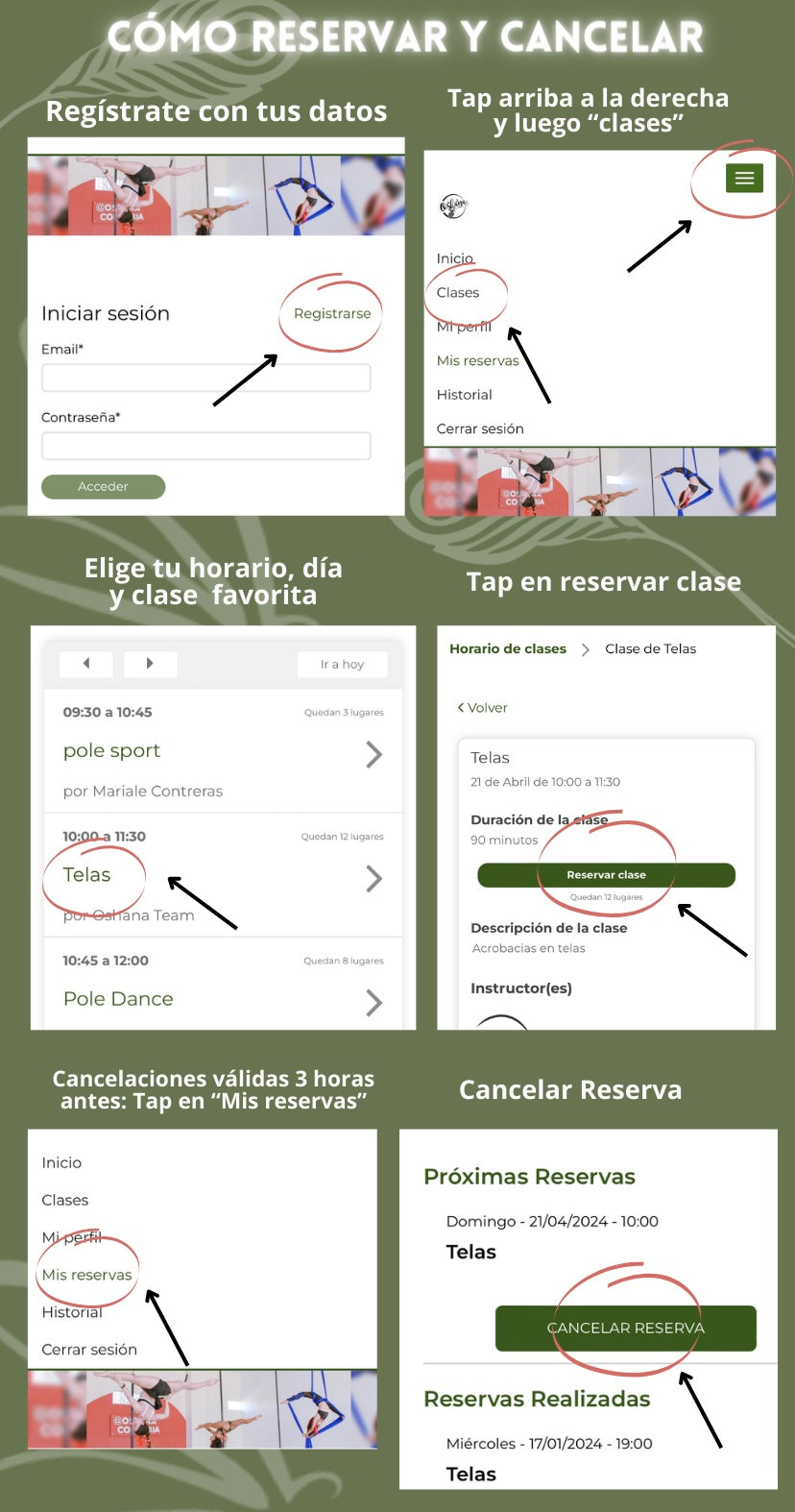 Tarifas y Horarios – Oshana Colombia