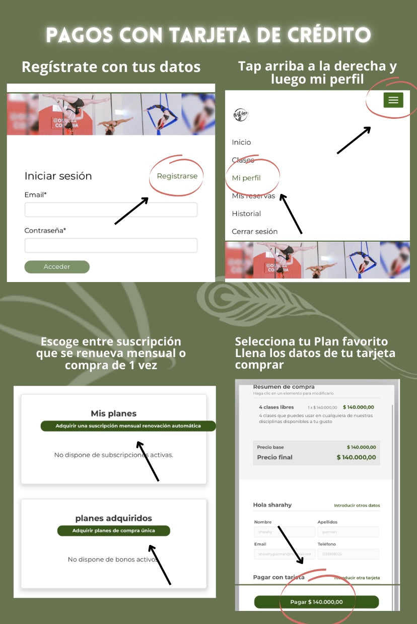 Tarifas y Horarios – Oshana Colombia
